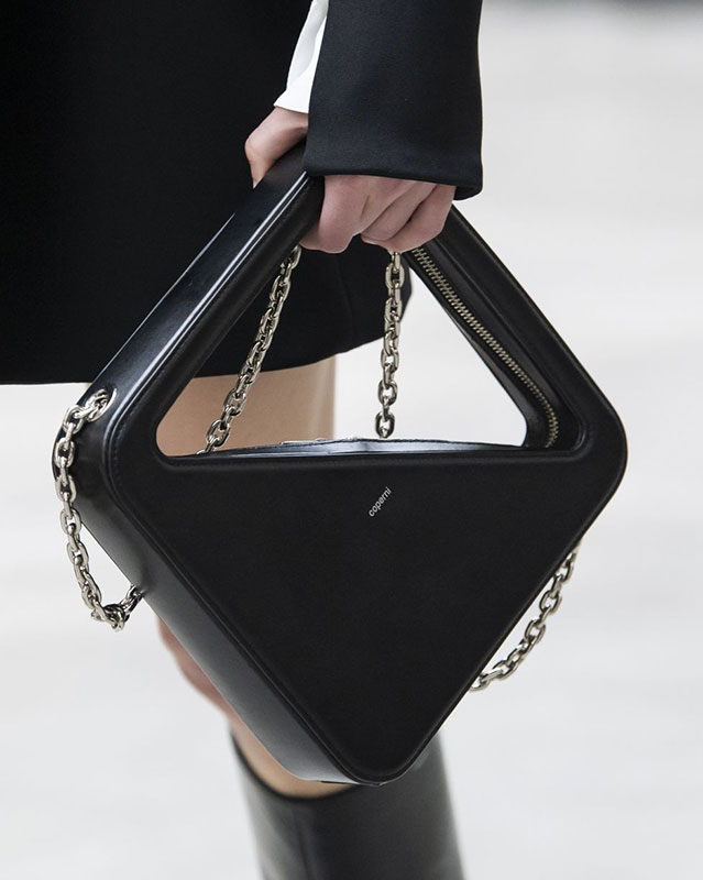 Bags take geometric shapes in PFW 2020 - Special Madame Figaro Arabia